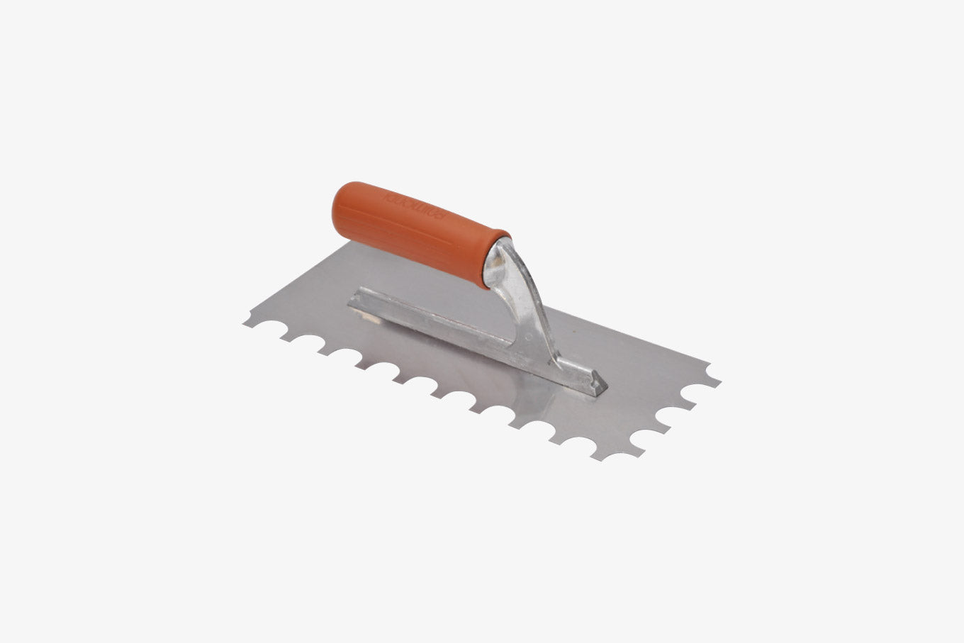 Llana dentada 36x12 cm con mango de goma - Diente U – Apolo Tools